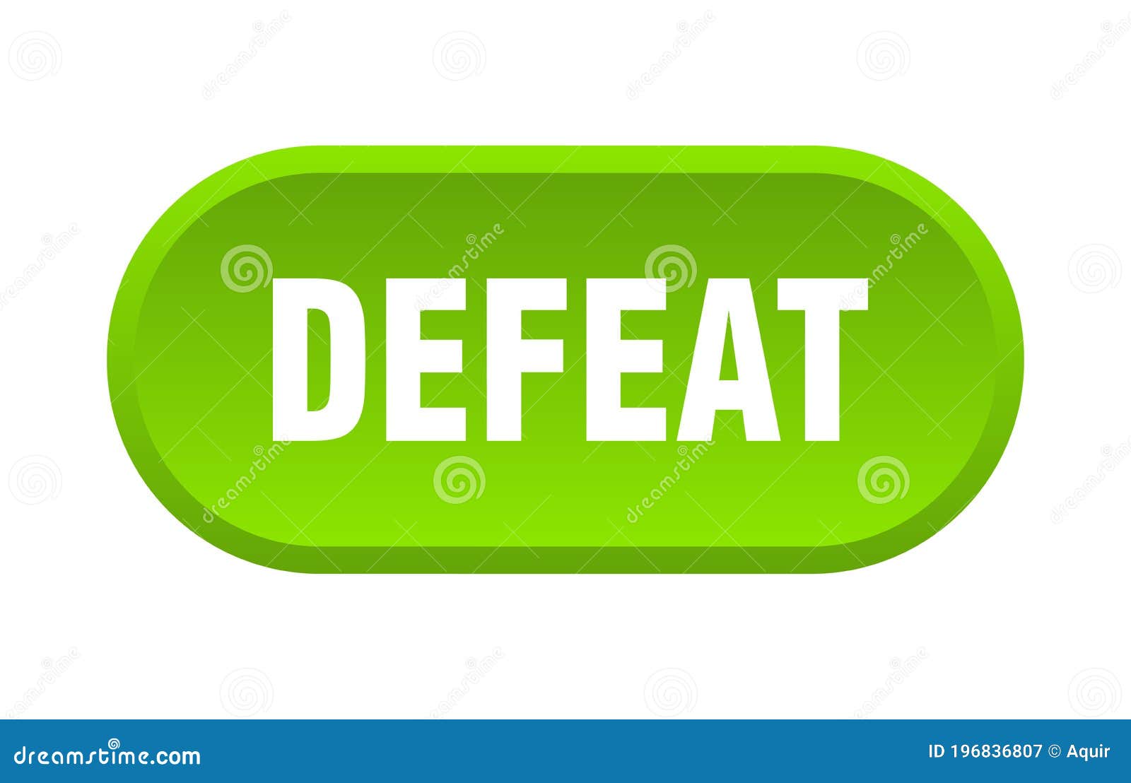Defeat button stock vector. Illustration of banner, website - 196836807