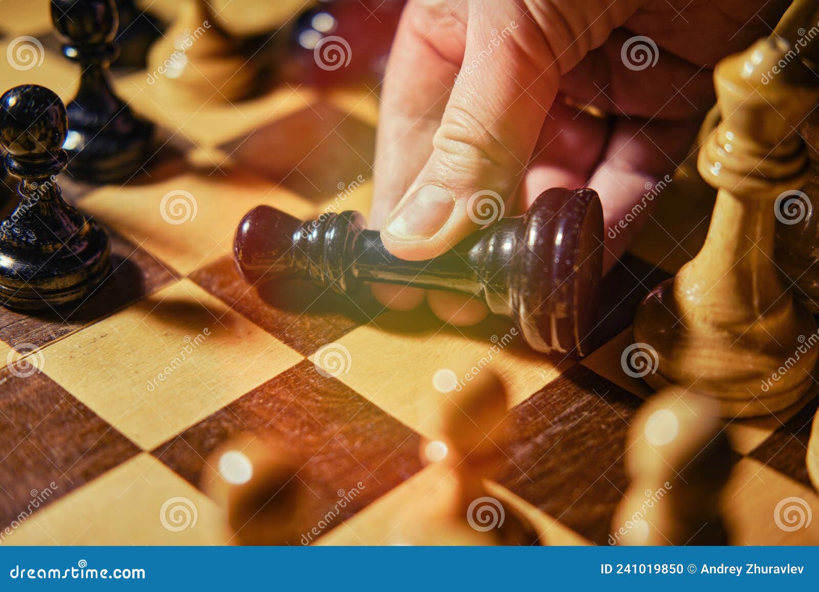 Defeat (chess On The Chocolate Chessboard) Stock Image | CartoonDealer ...