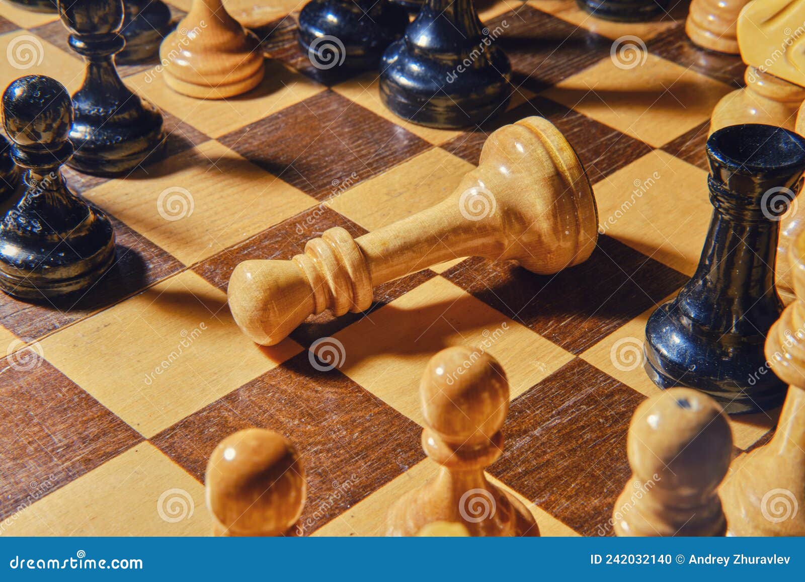 The Defeat in the Chess Game of the Player Who Put the White King on ...
