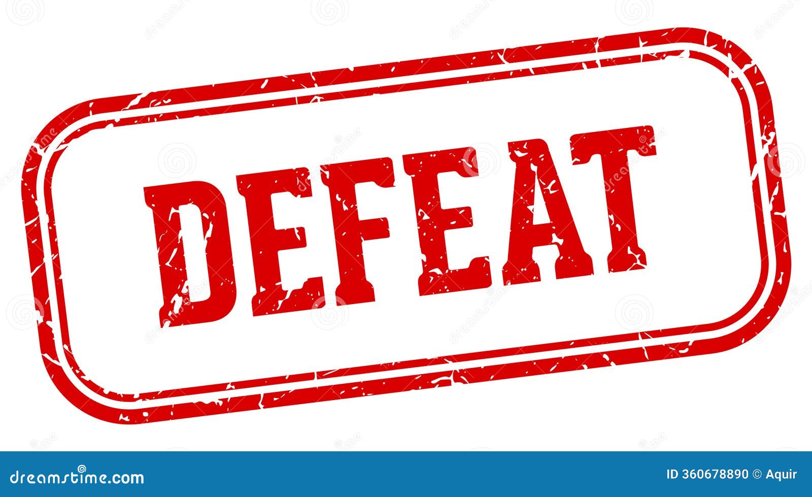 Defeat Stamp. Defeat Label On Transparent Background. Round Sign ...