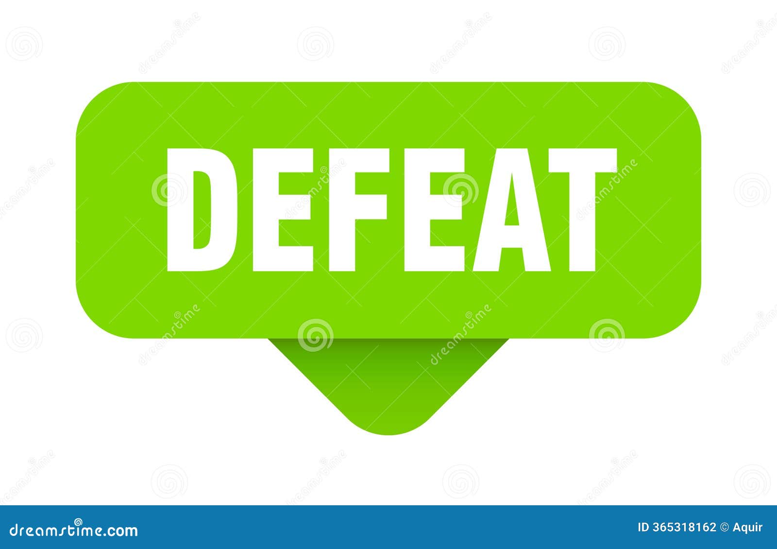 Defeat Sticker. Defeat Sign On Transparent Background Vector ...
