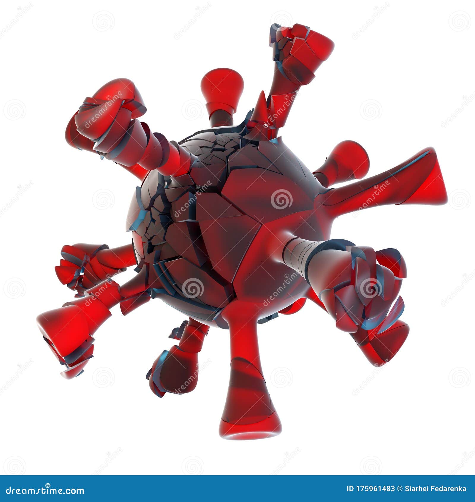 Defeated Exploding Virus Royalty-Free Stock Photography | CartoonDealer ...