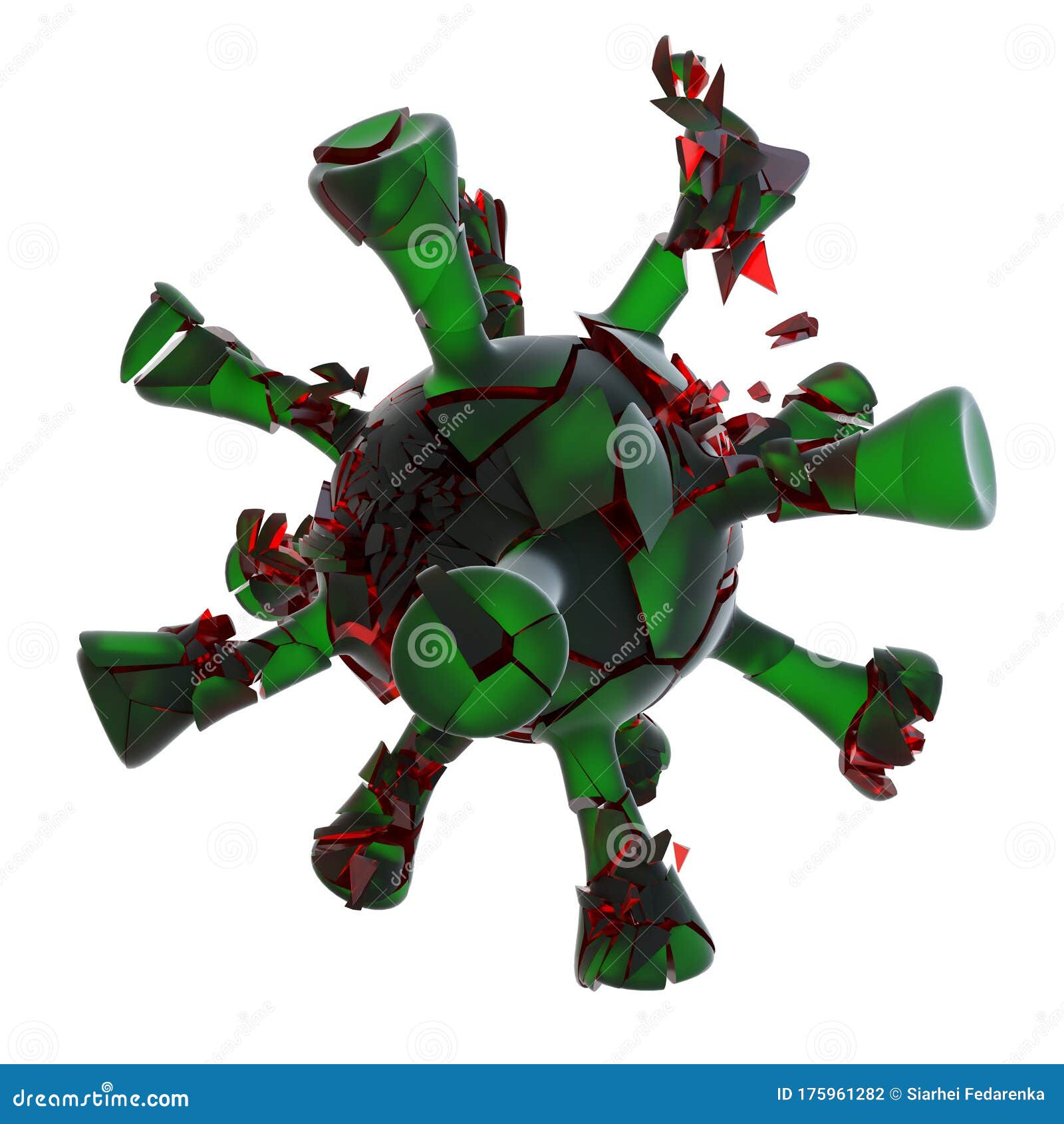 Defeated Exploding Virus Royalty-Free Stock Image | CartoonDealer.com ...