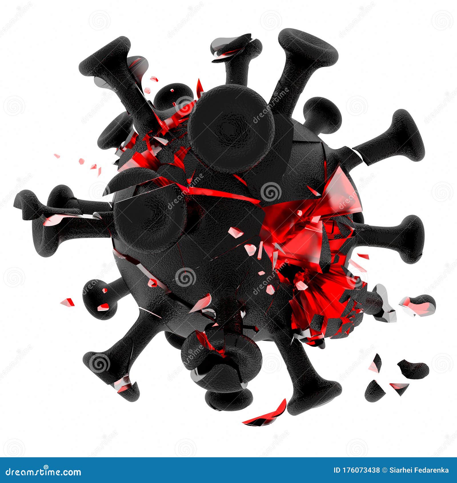 Defeated Exploding Virus Royalty-Free Stock Photography | CartoonDealer ...