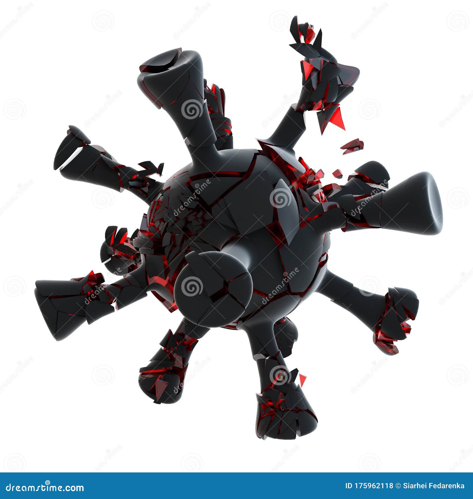 Defeated Exploding Virus Royalty-Free Stock Photography | CartoonDealer ...