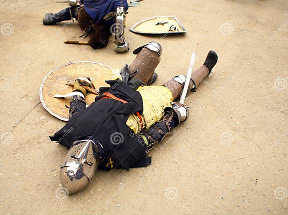 Defeated knight stock image. Image of duel, armed, bravery - 6035865