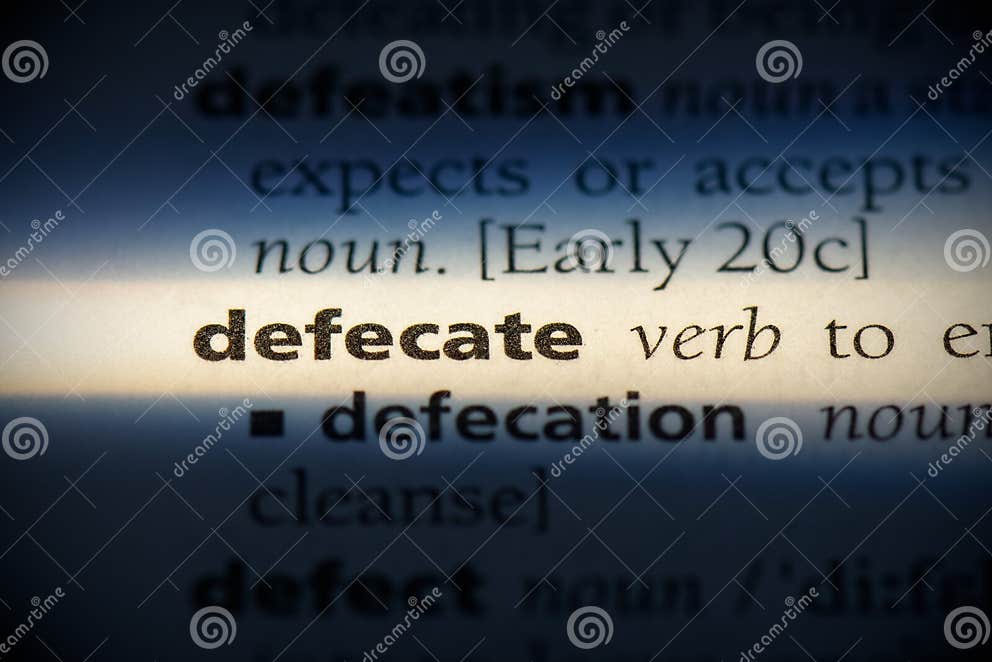 Defecate stock photo. Image of definition, thesaurus - 161578398