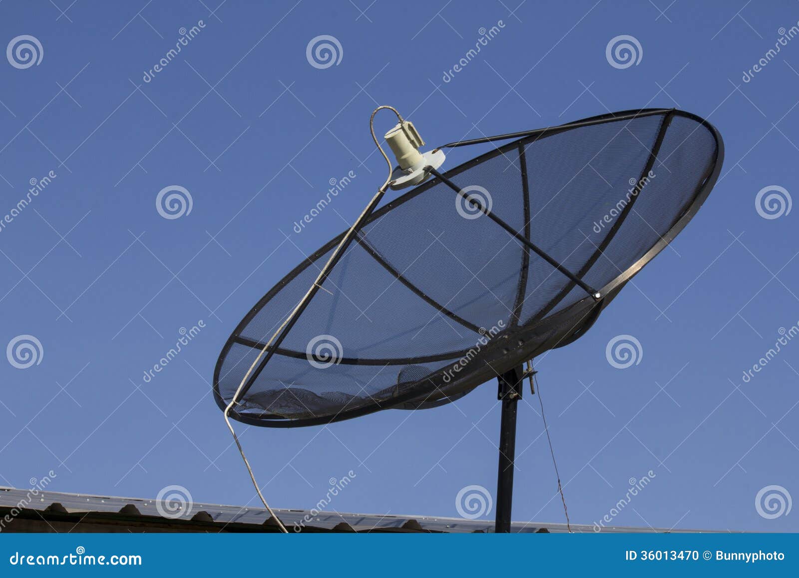 Defect Black Satellite Dish Stock Photo - Image of black, wave: 36013470
