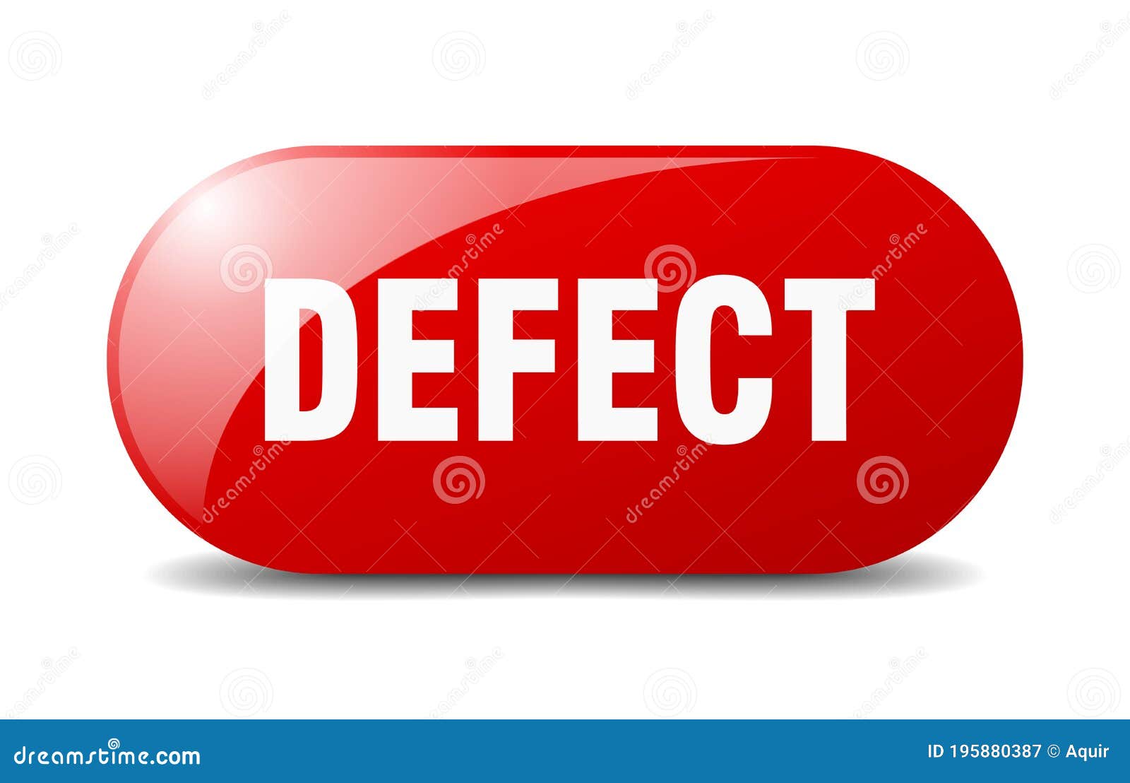 Defect Button. Defect Sign. Key. Push Button Stock Vector ...