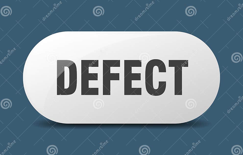 Defect Button. Defect Sign. Key. Push Button Stock Vector ...
