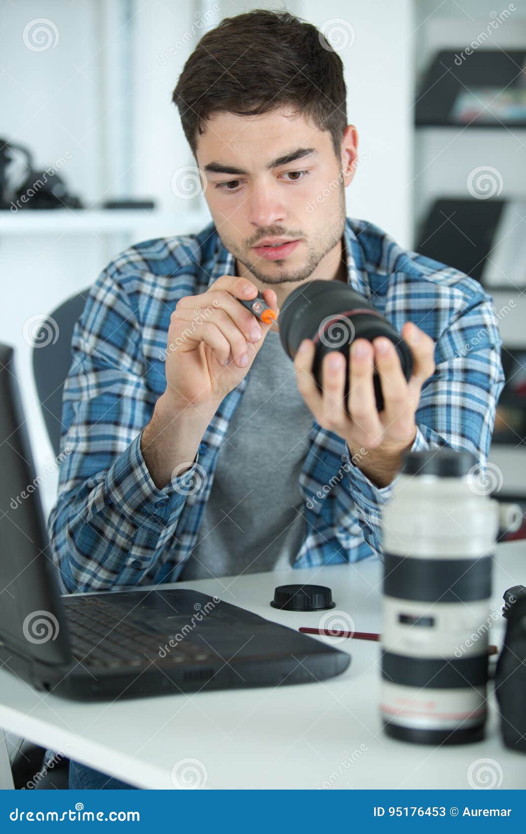 Defect on camera lens stock image. Image of edit, reparation - 95176453