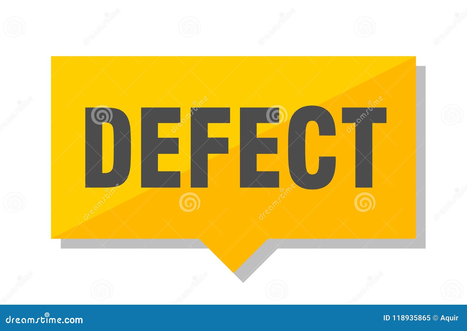 Defect price tag stock vector. Illustration of banner - 118935865