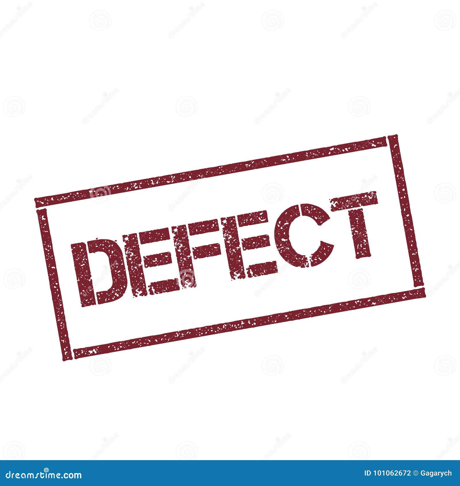 Defect Rectangular Stamp. Vector Illustration | CartoonDealer.com ...