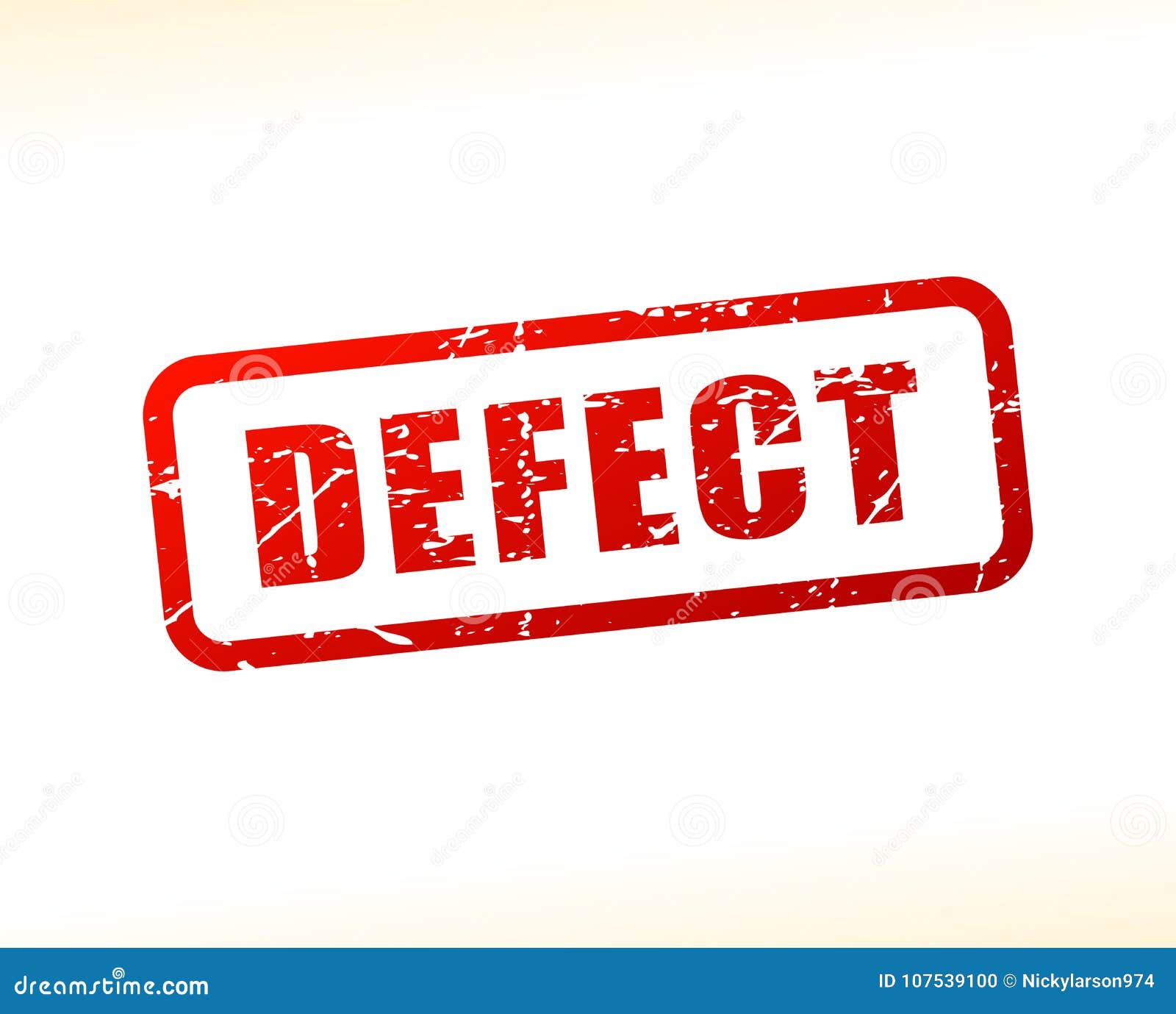Defect Red Text Stamp Vector Illustration | CartoonDealer.com #107539100