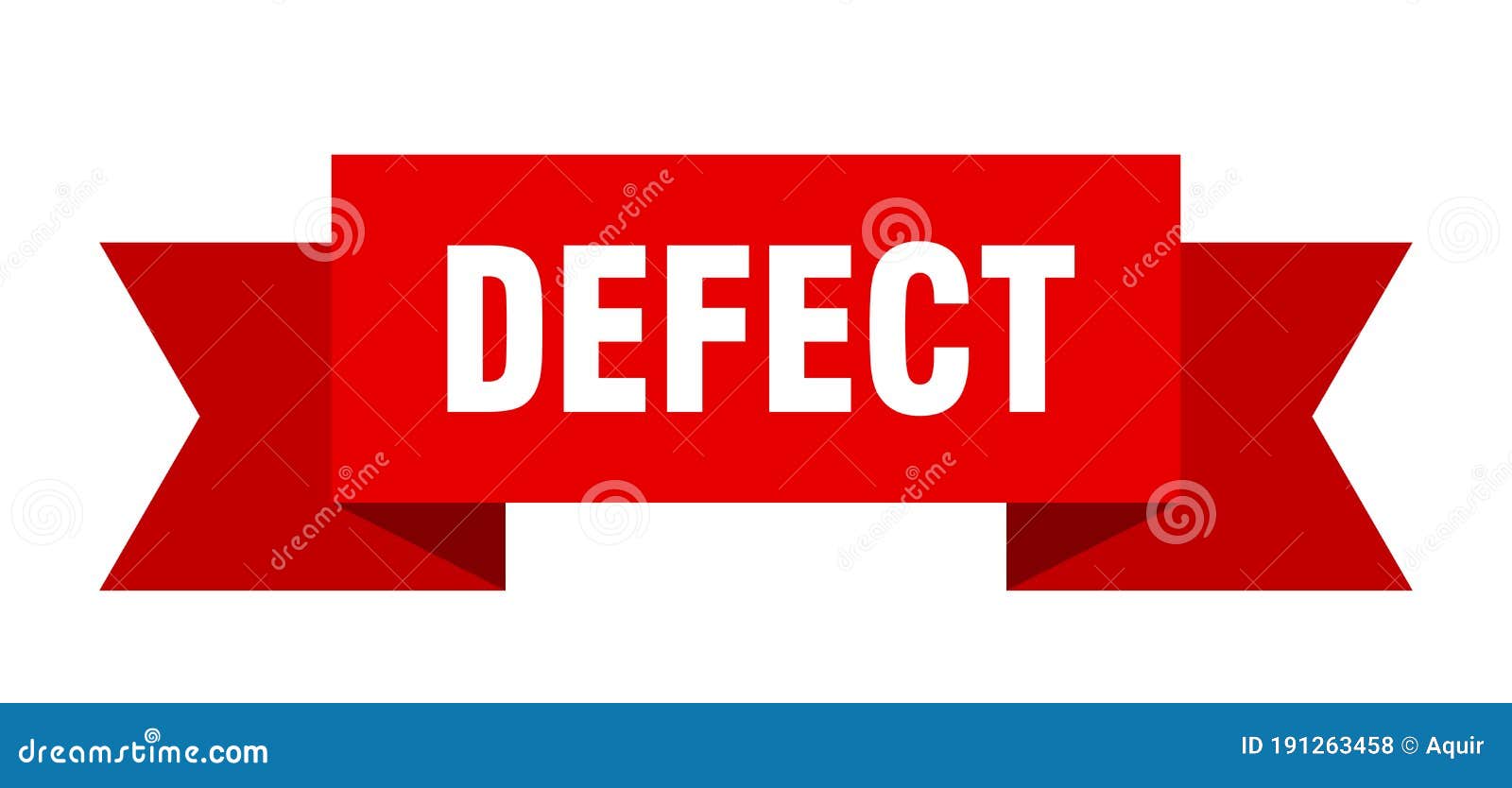 Defect ribbon. stock vector. Illustration of white, insignia - 191263458