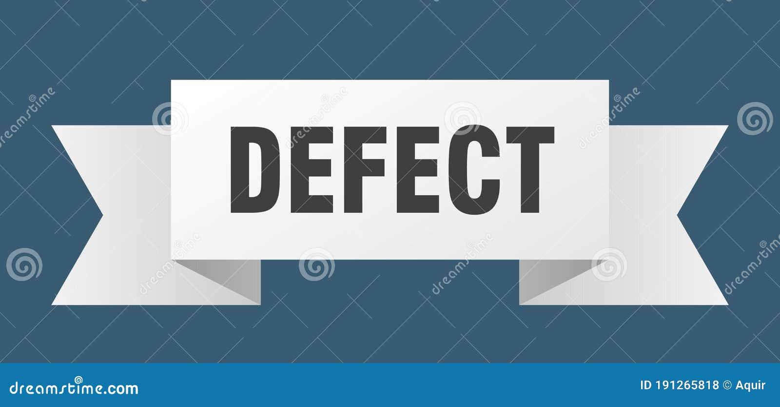 Defect ribbon. stock vector. Illustration of ribbon - 191265818