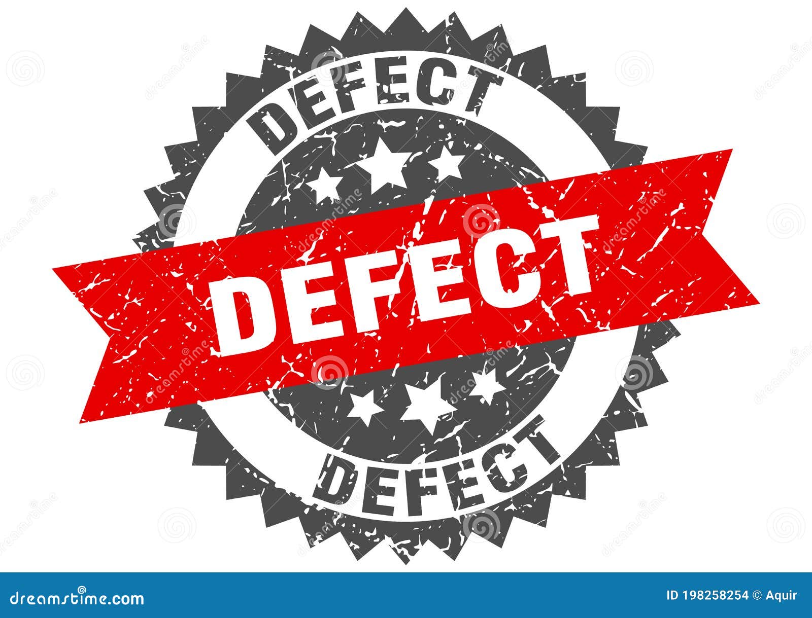 Defect Stamp. Defect Grunge Round Sign. Stock Vector - Illustration of ...