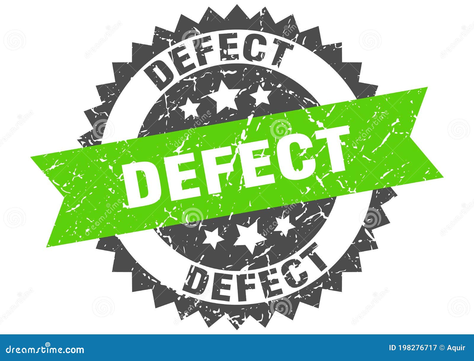 Defect Stamp. Defect Grunge Round Sign Stock Vector - Illustration of ...