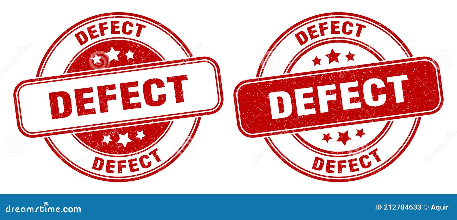 Defect Stamp. Defect Label. Round Grunge Sign Stock Vector ...