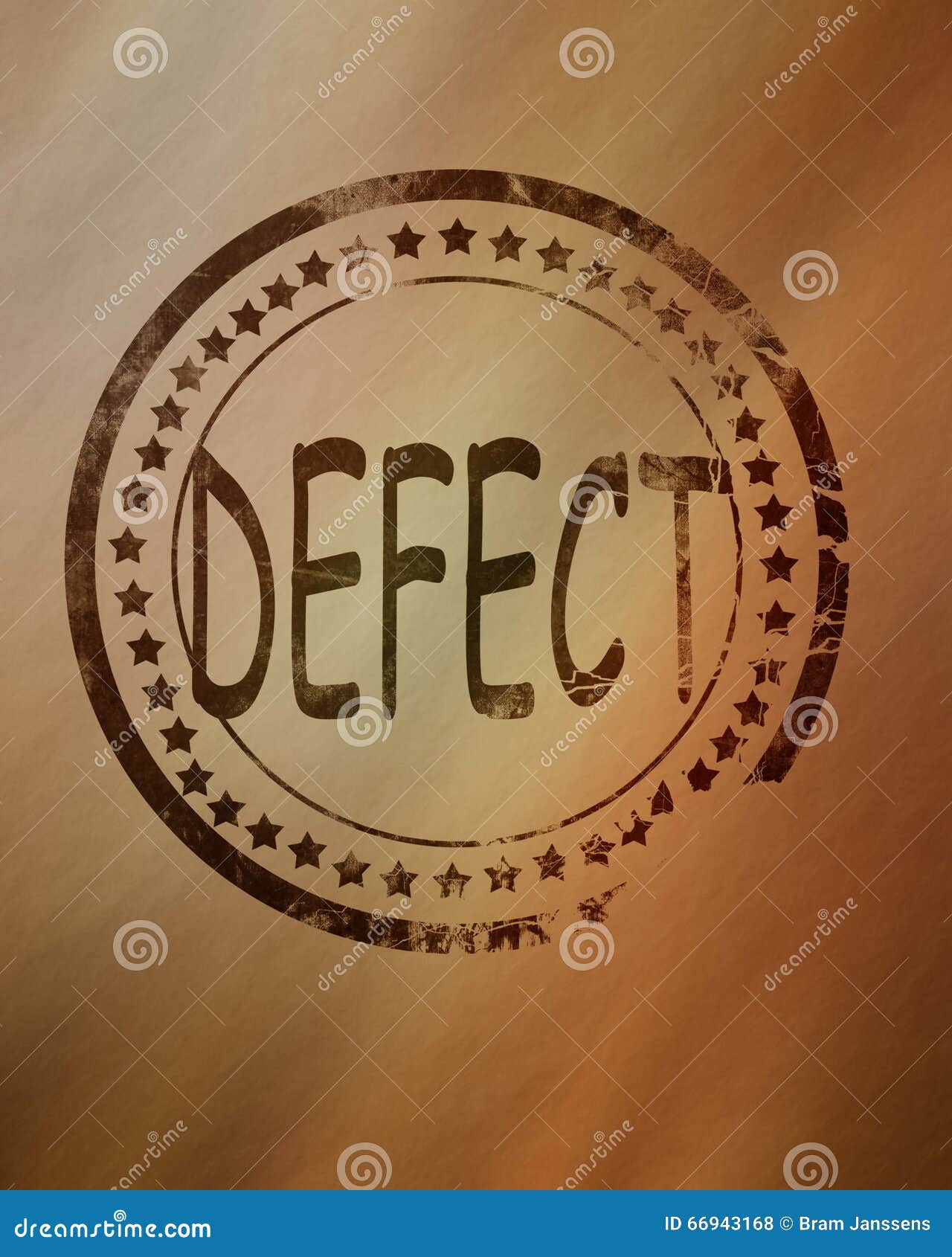 Defect Stamp on a Grunge Background Stock Photo - Image of product ...