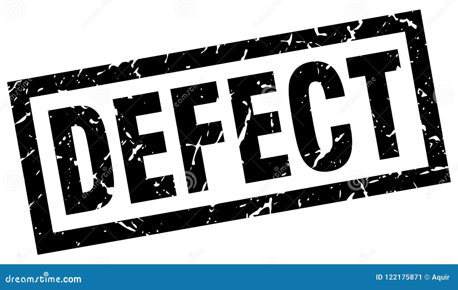 Defect stamp stock vector. Illustration of rubber, grunge - 122175871