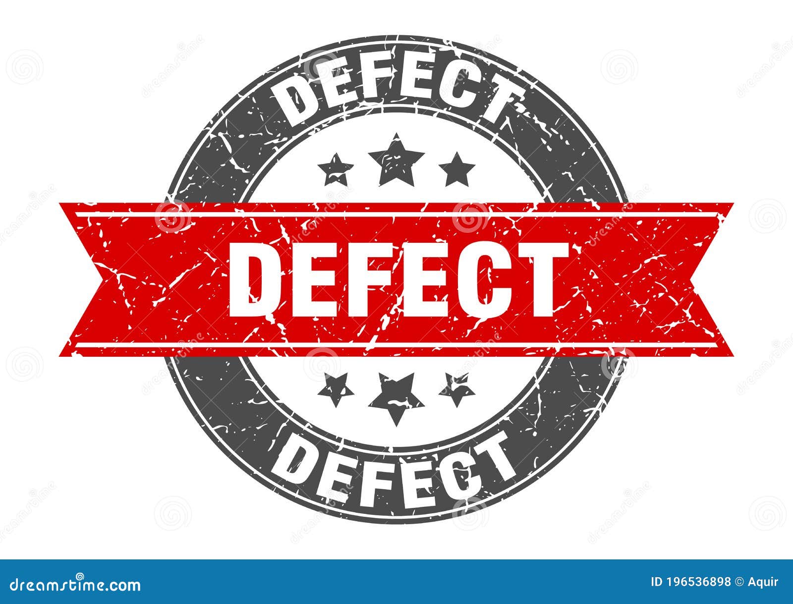 Defect stamp stock vector. Illustration of sticker, seal - 196536898