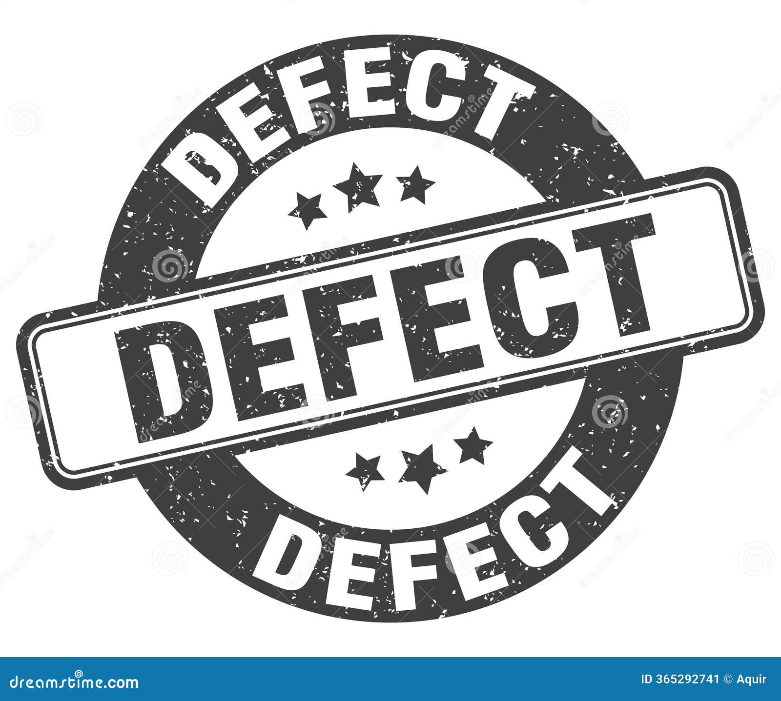 Defect Stamp. Defect Label On Transparent Background. Round Sign ...