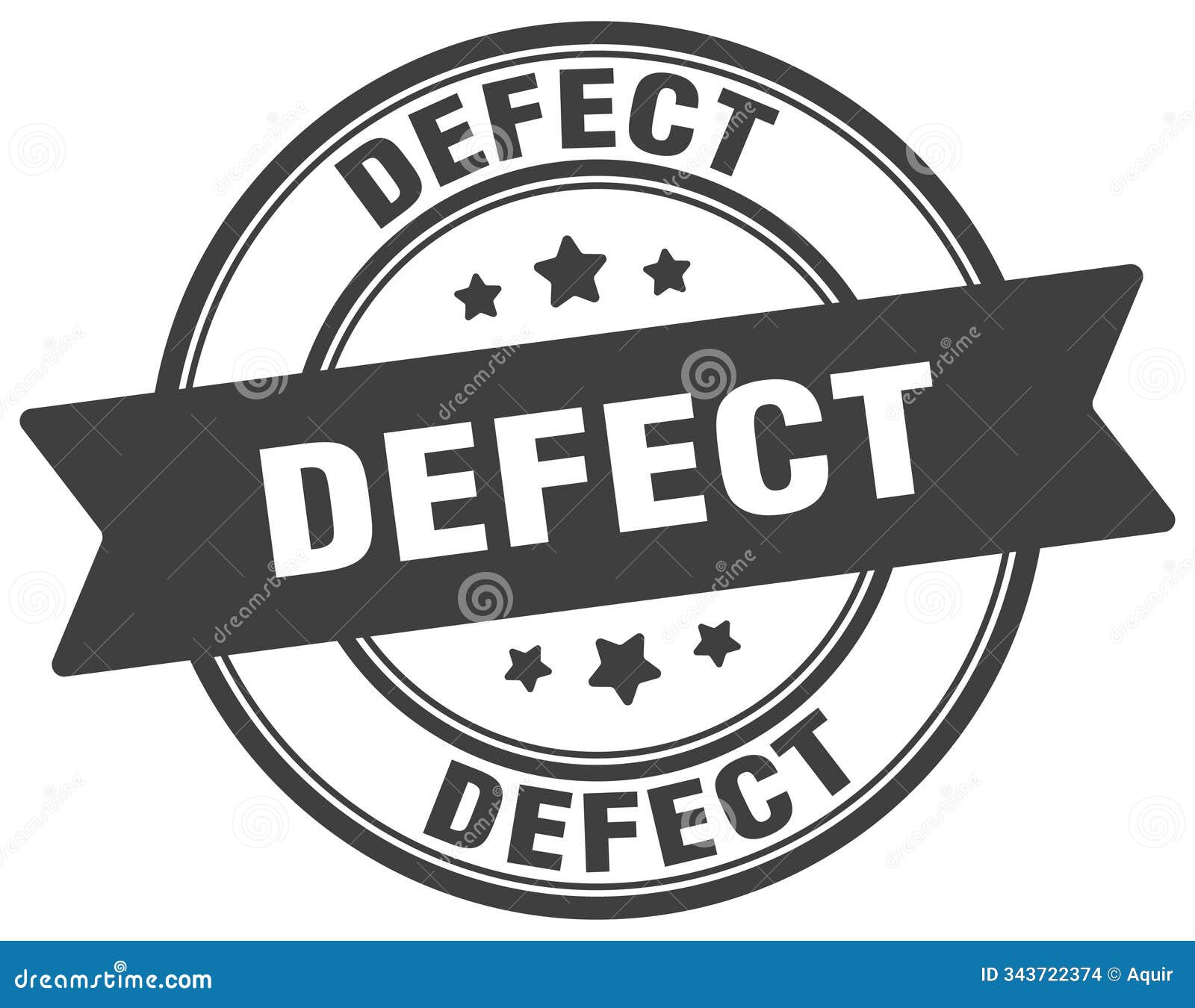 Defect Stamp. Defect Label On Transparent Background. Round Sign Vector ...