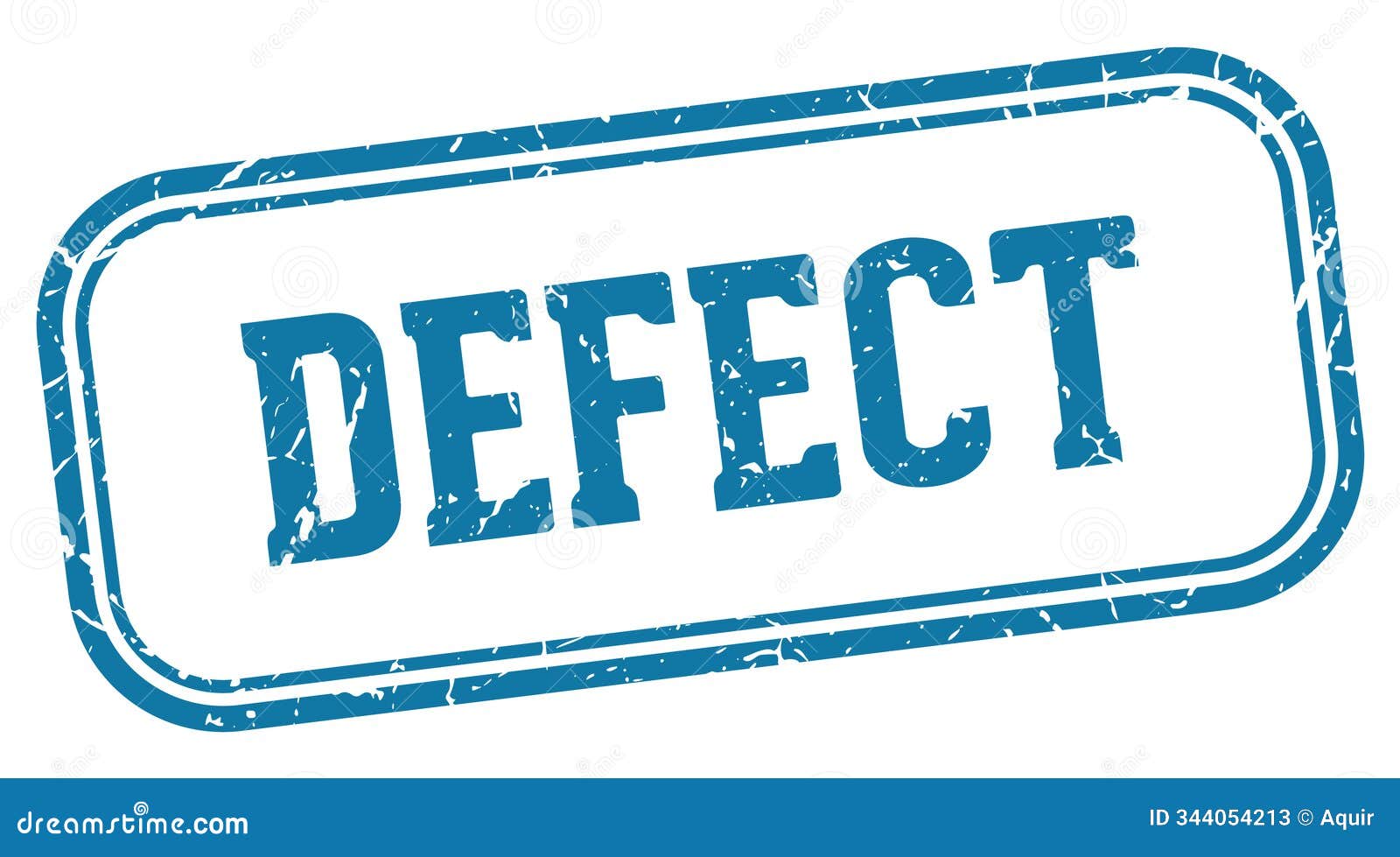 Defect Stamp. Defect Rectangular Stamp On White Background Cartoon ...
