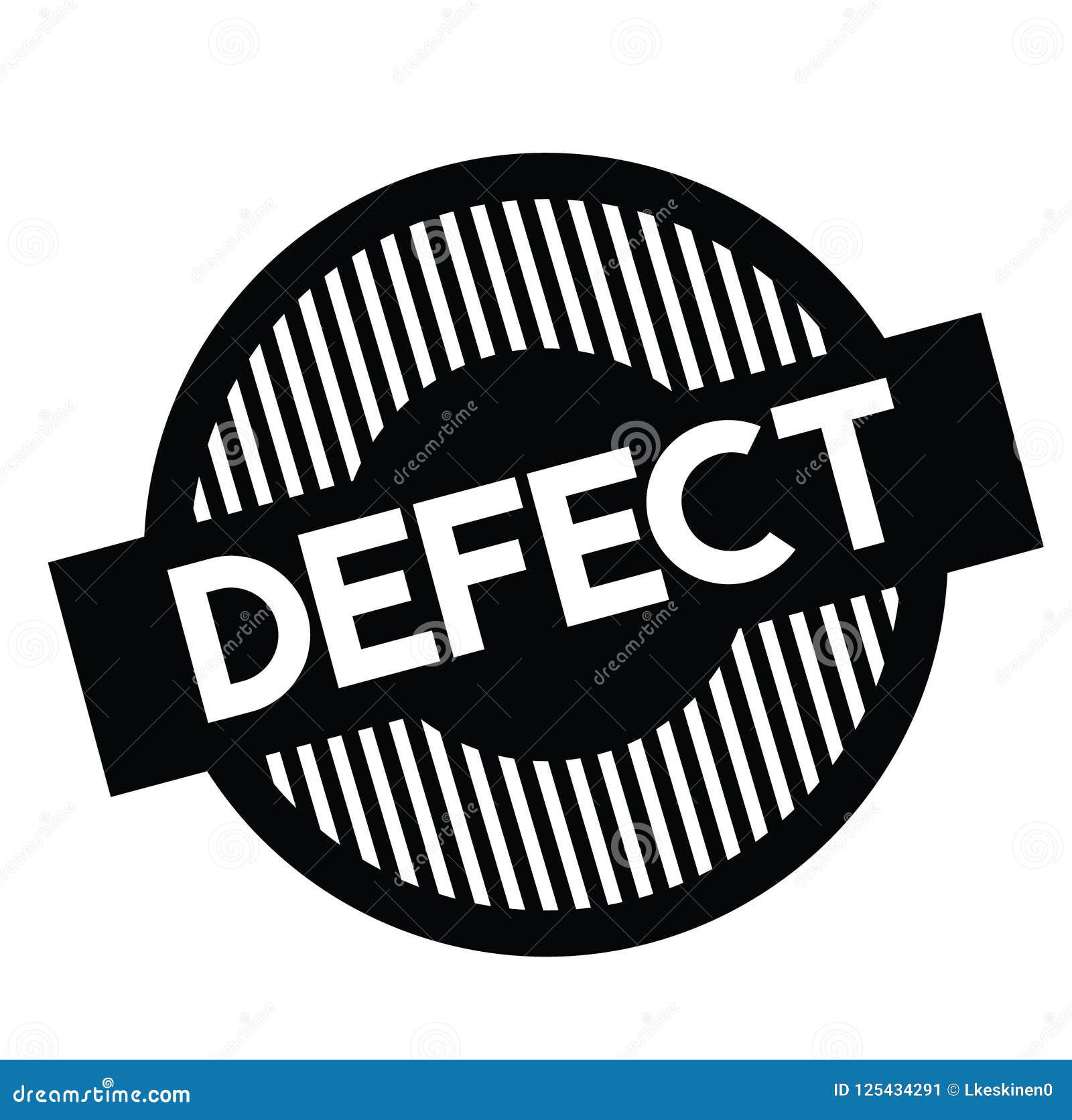 Defect stamp on white stock vector. Illustration of imperfect - 125434291