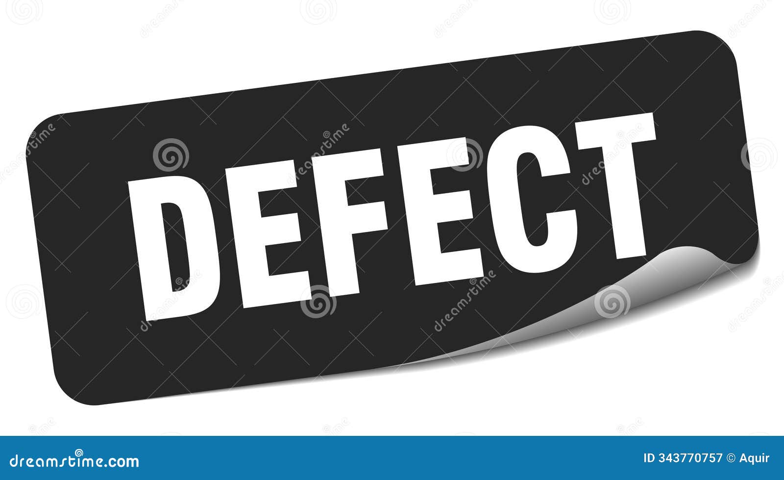 Defect Sticker. Defect Square Sign. Defect Vector Illustration ...
