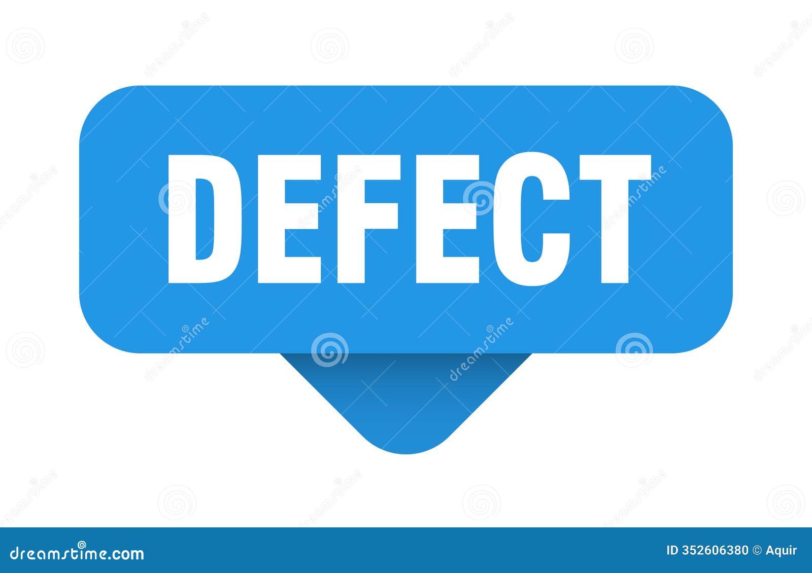 Defect Sticker. Defect Square Sign. Defect Vector Illustration ...