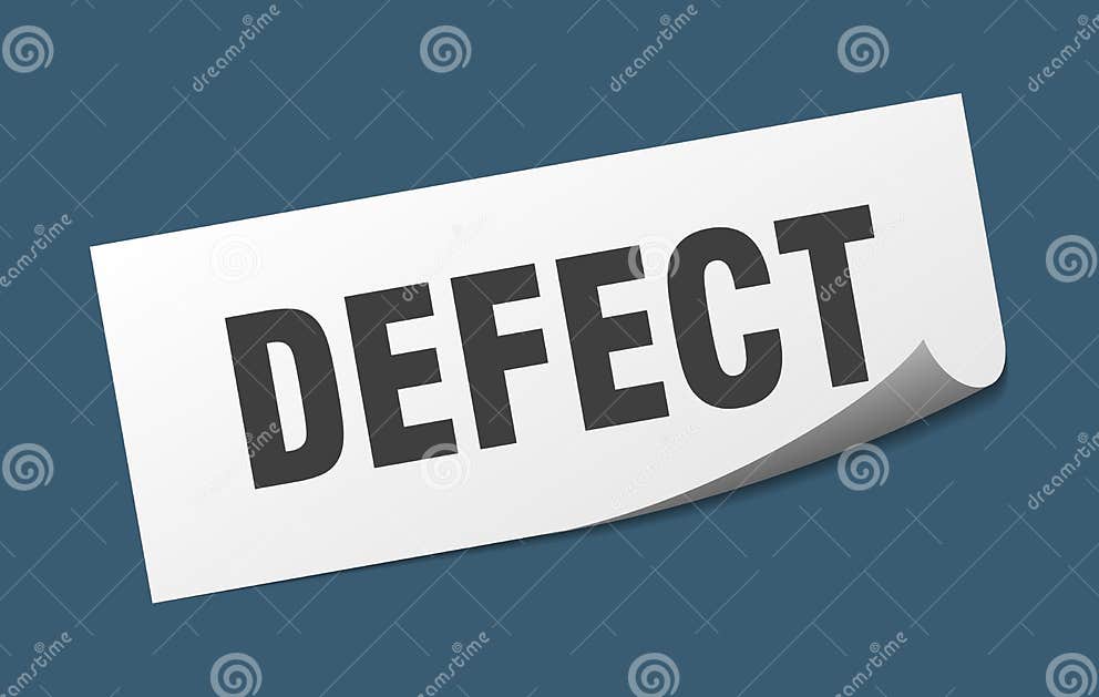 Defect Sticker. Defect Square Sign Stock Vector - Illustration of ...