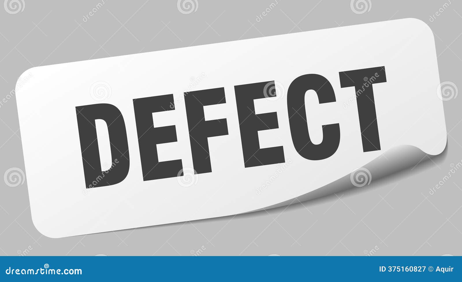 Defect Sticker. Defect Sign On Transparent Background Cartoon Vector ...