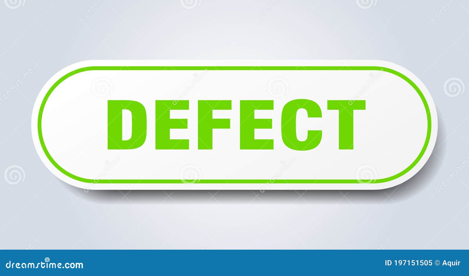 Defect sticker. stock vector. Illustration of sticker - 197151505