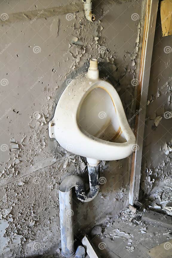 Defect urinal stock image. Image of leave, toilet, bathrooms - 41454227