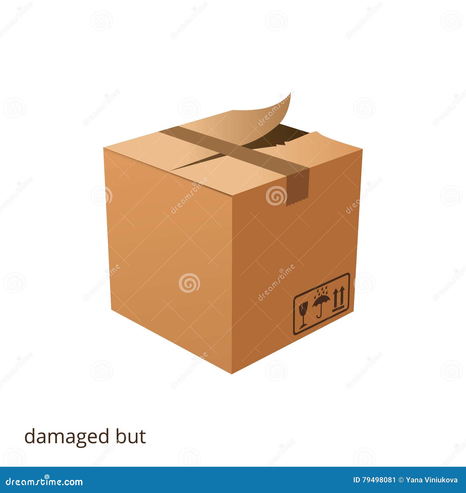 Defective Box. Car Vector Icon Set Stock Illustration - Illustration of ...