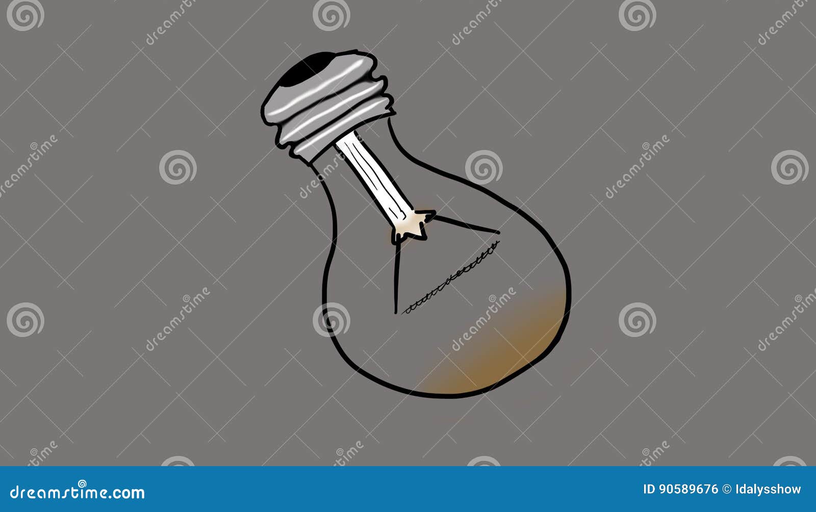 Defective Bulb, Illustration Stock Illustration - Illustration of ...