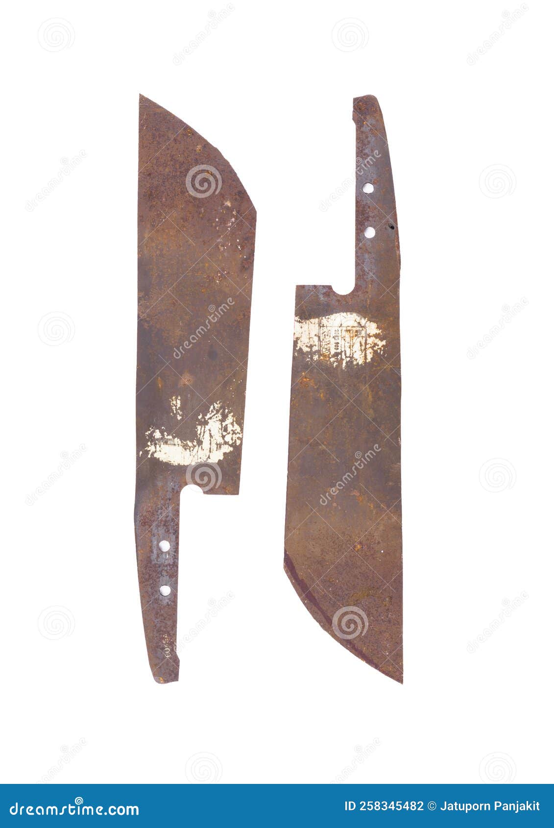 Defective Cutting Tools that Rust Stock Photo - Image of isolated ...