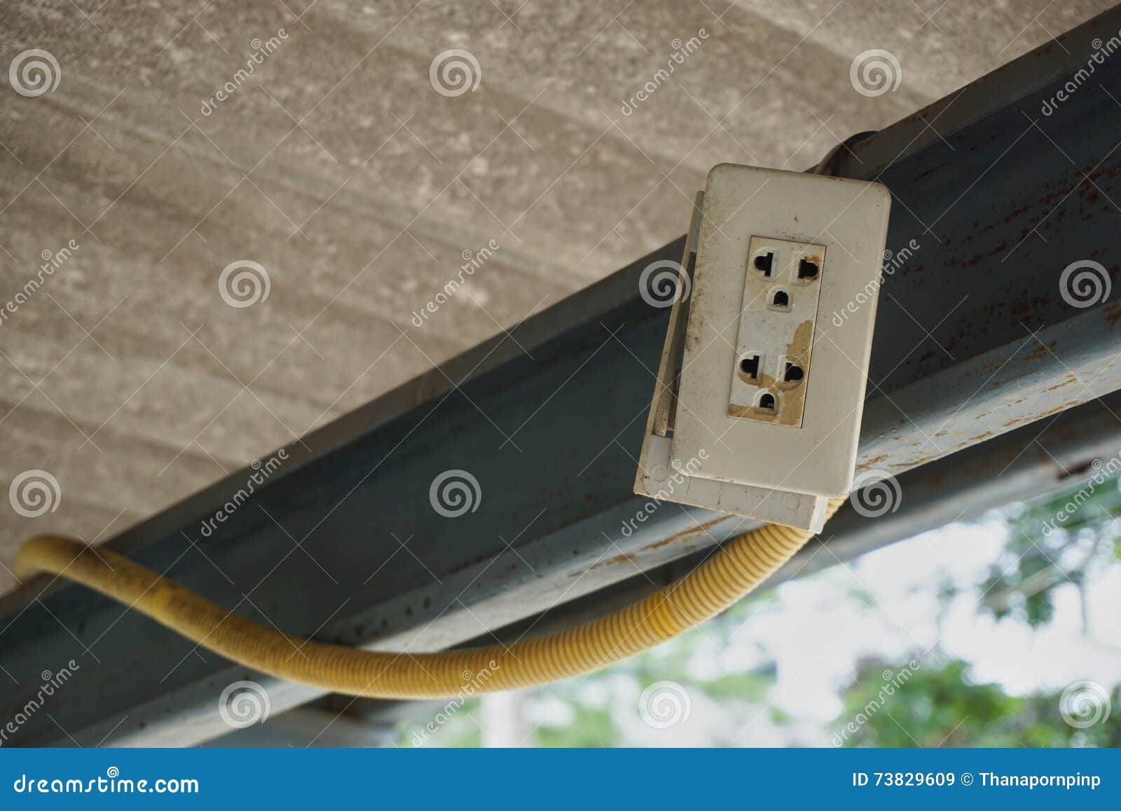 Defective Electrical Wiring Cause Of Fire At Home Royalty-Free Stock ...