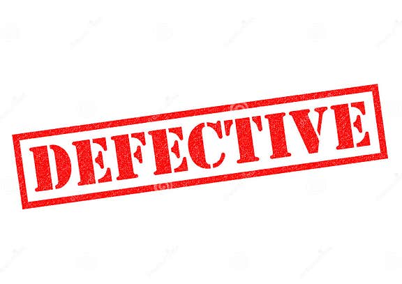 DEFECTIVE Rubber Stamp stock illustration. Illustration of incomplete ...