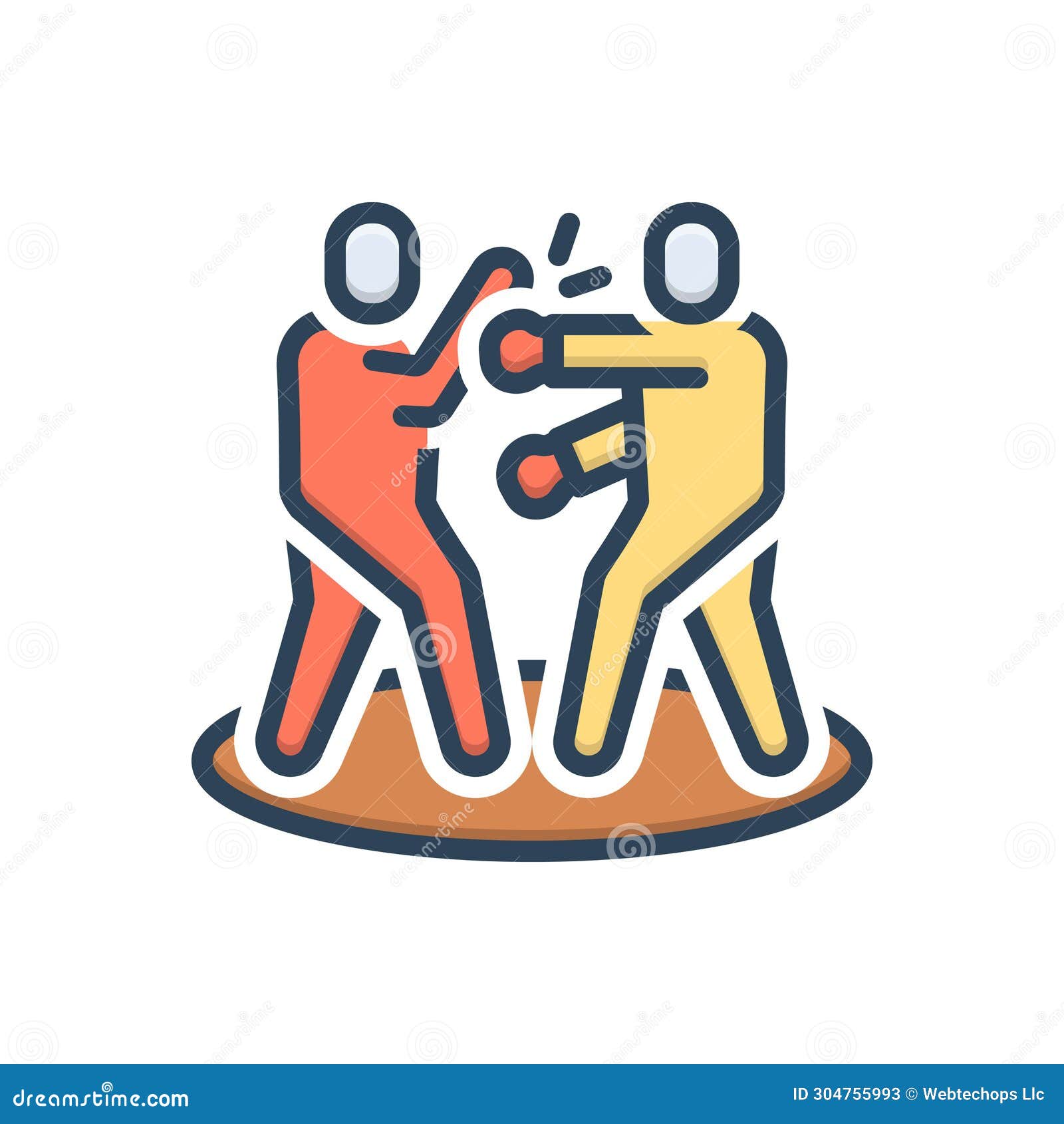 Defensive And Fight To Win COVID-19 Or Coronavirus And Survive. Vector ...