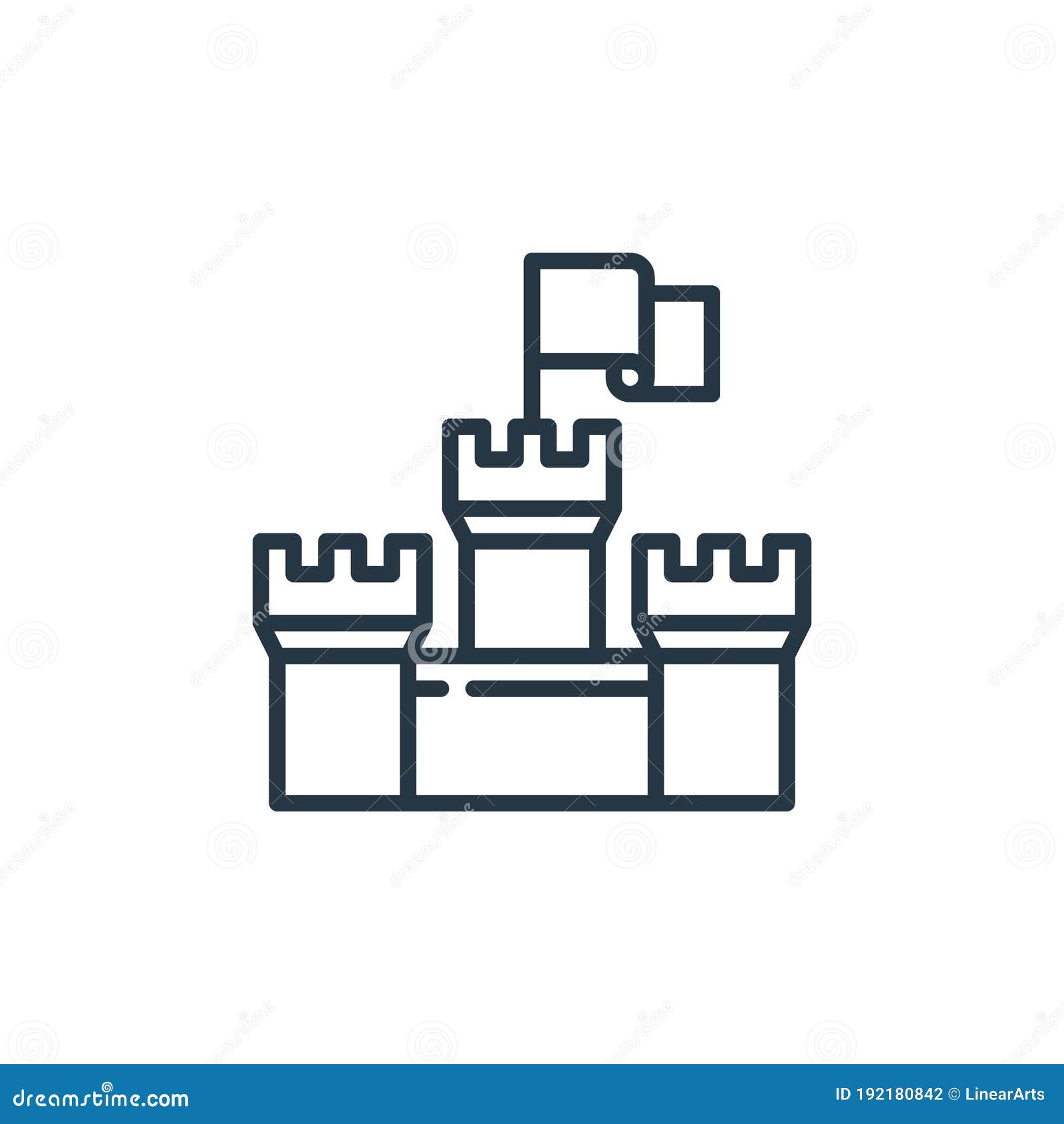 Defence Icon Vector from Cyber Security Concept. Thin Line Illustration ...