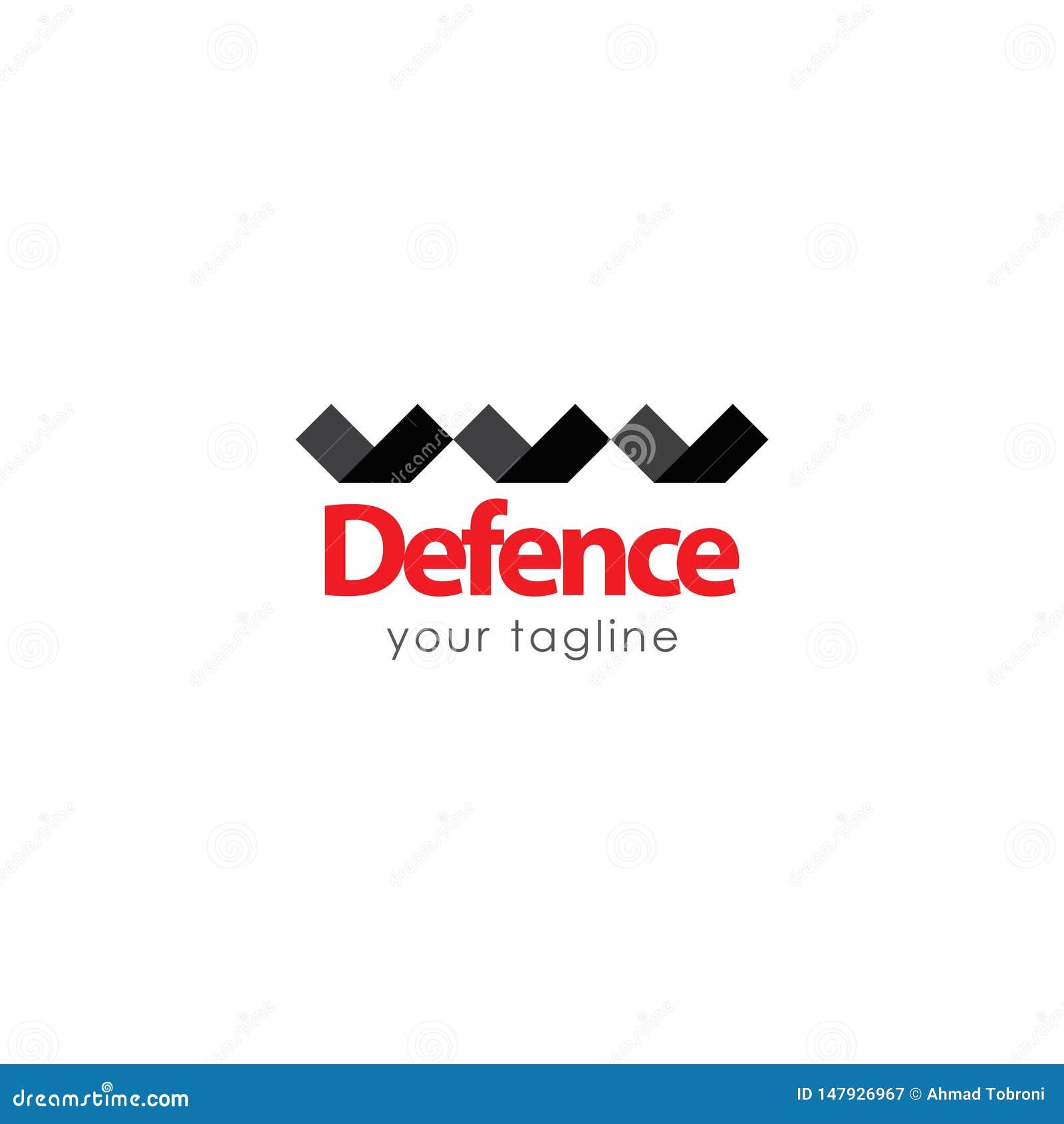 Defence Logo Vector Template Design Illustration Stock Vector ...