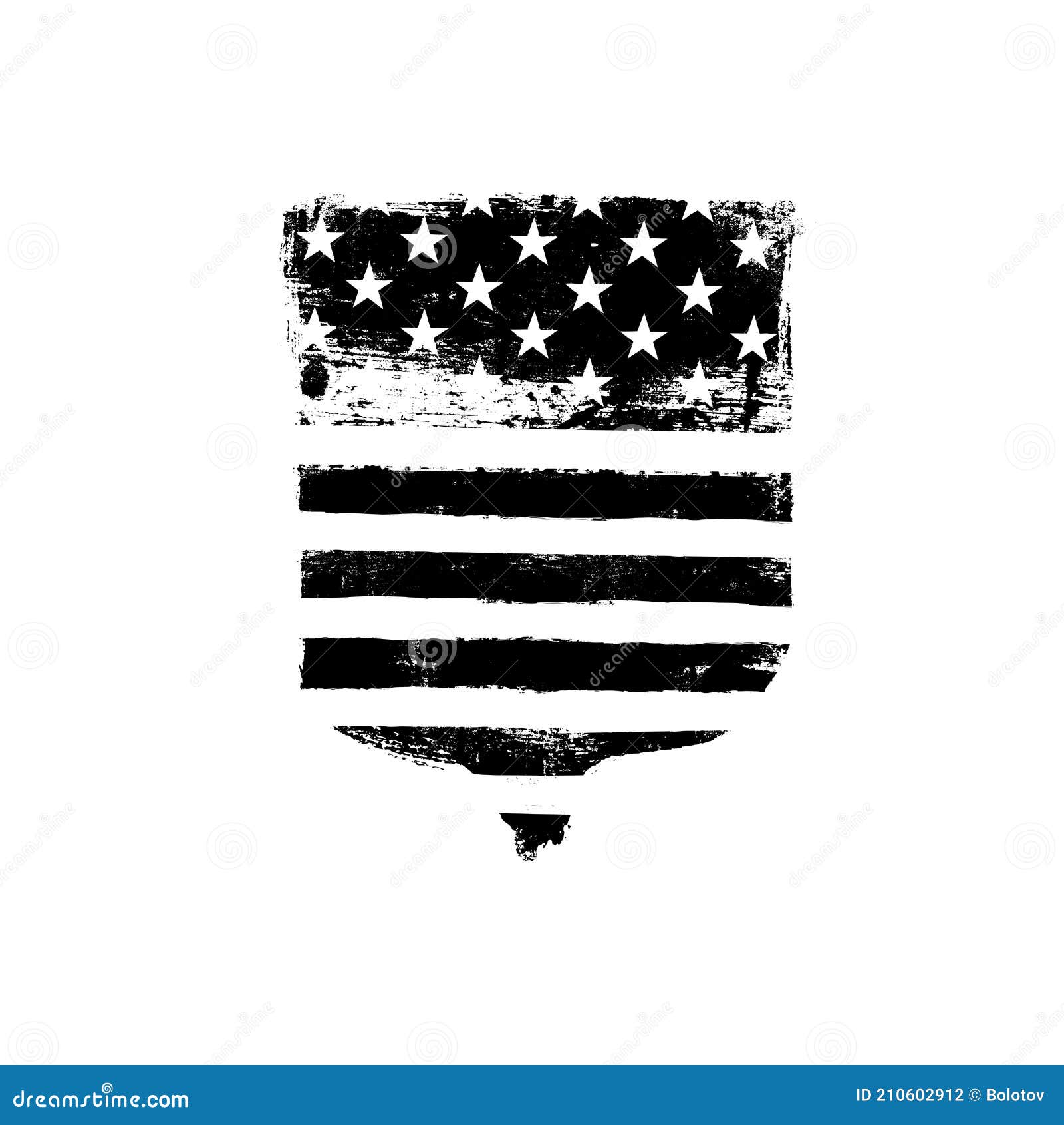 Defence Symbol. Shield Icon Shaped American Flag Stock Vector ...