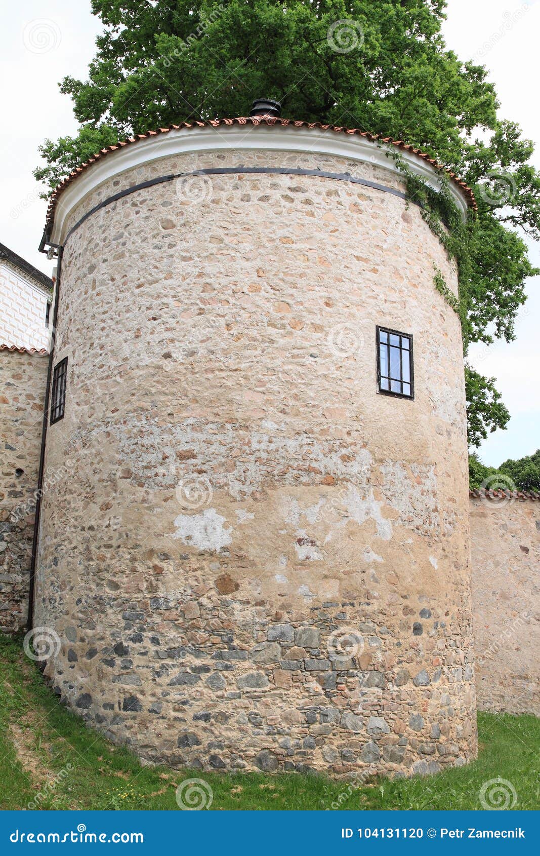 Defend Tower on Palace Breznice Stock Photo - Image of castle, defend ...