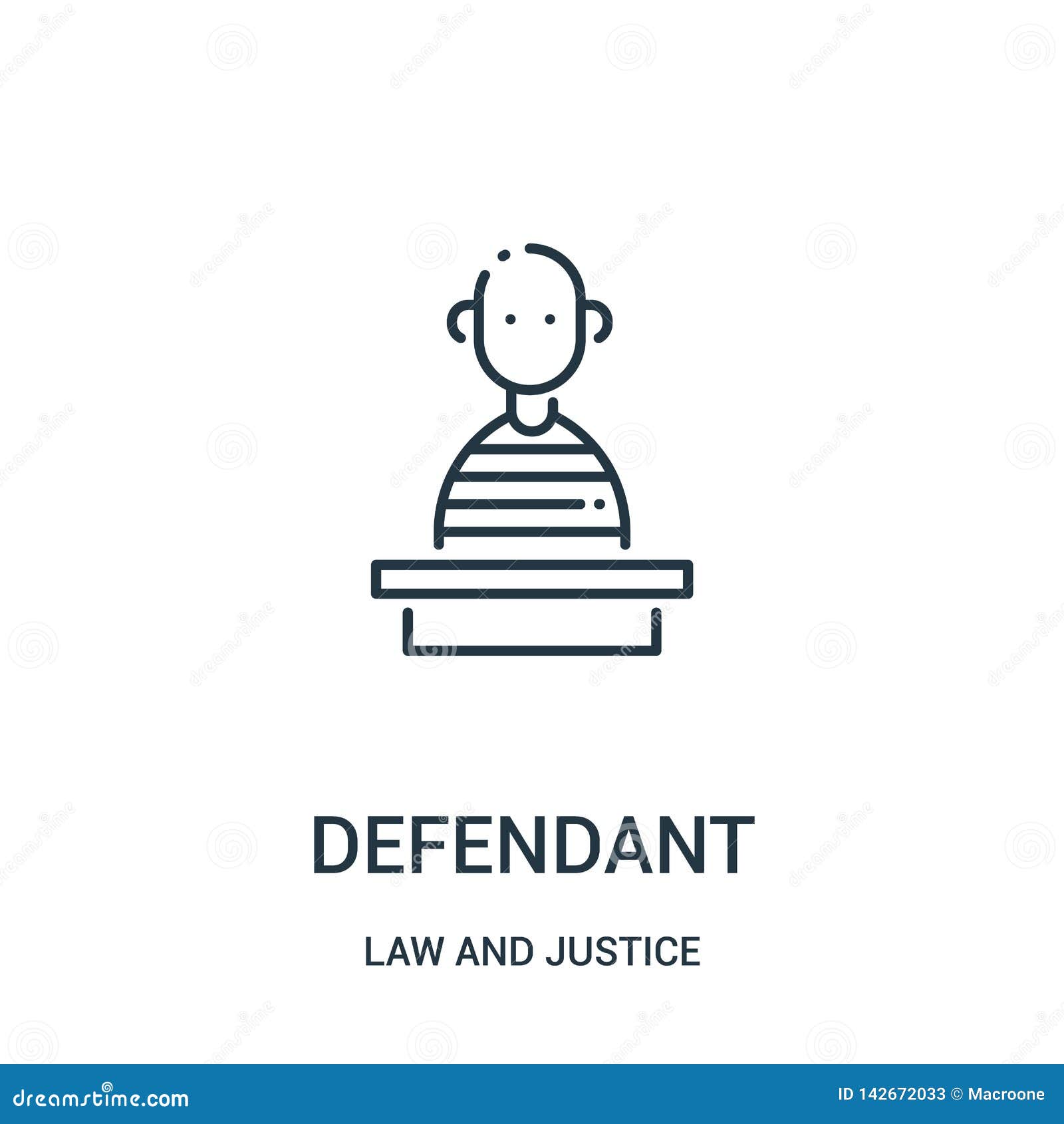Defendant Icon Vector from Law and Justice Collection. Thin Line ... Defendant Icon Vector from Law and Justice Collection. Thin Line ...