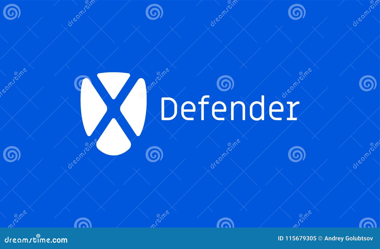Defender X Shield Internet Technology Vector Icon Stock Vector ...