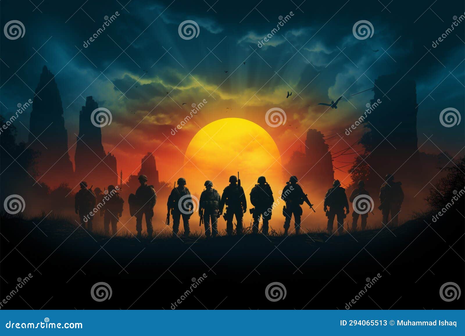 Defenders Silhouettes Shield The Innocent, An Embodiment Of Valor Stock ... Defenders Silhouettes Shield The Innocent, An Embodiment Of Valor Stock ...