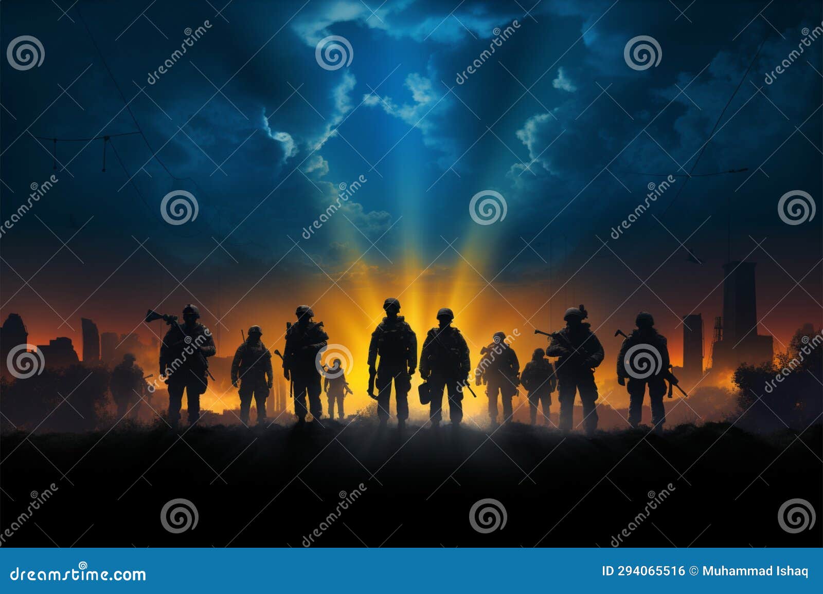 Defenders Silhouettes Shield The Innocent, An Embodiment Of Valor Stock ... Defenders Silhouettes Shield The Innocent, An Embodiment Of Valor Stock ...